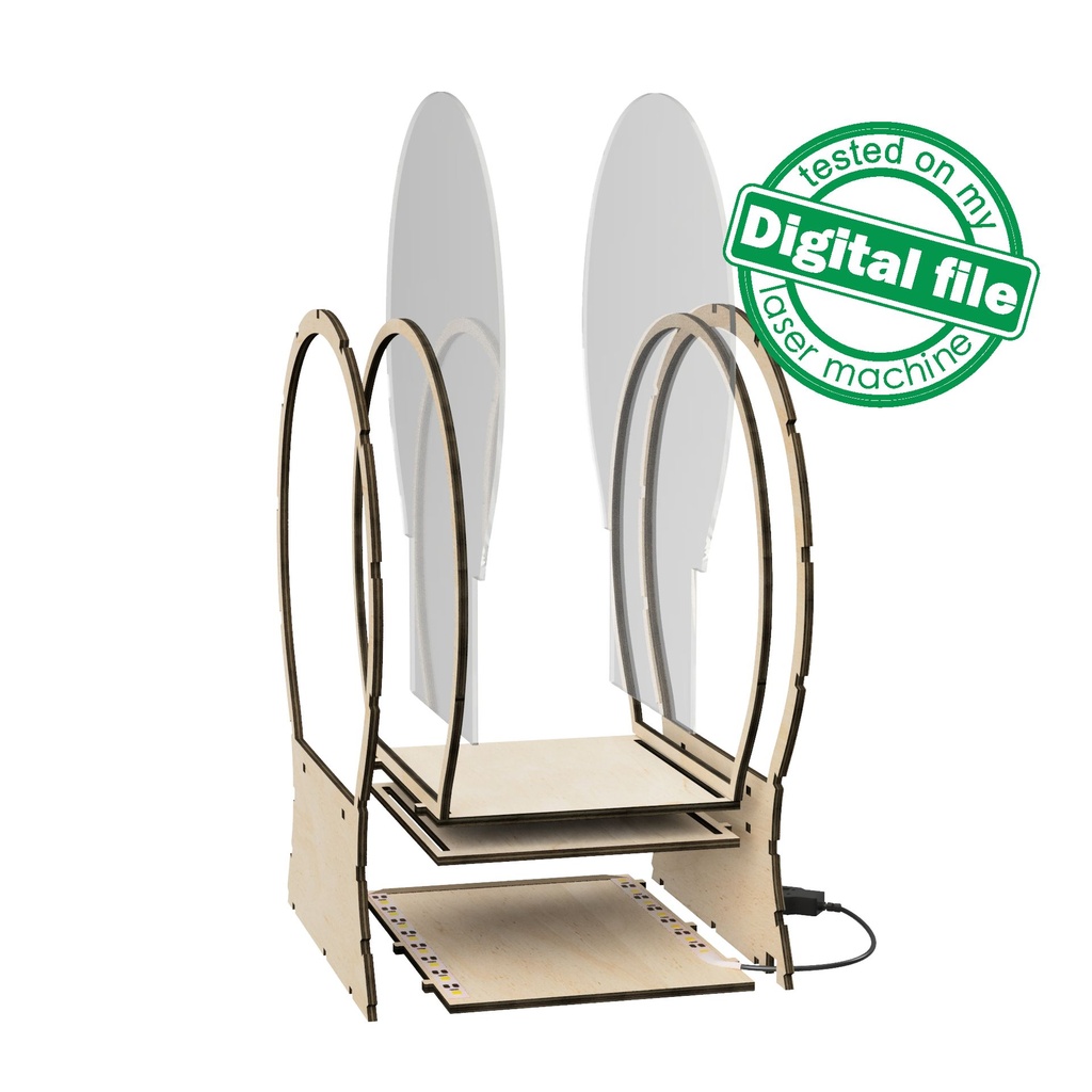 DXF,SVG files for laser Light Up Snow Globe, Father's day gift, boy ...