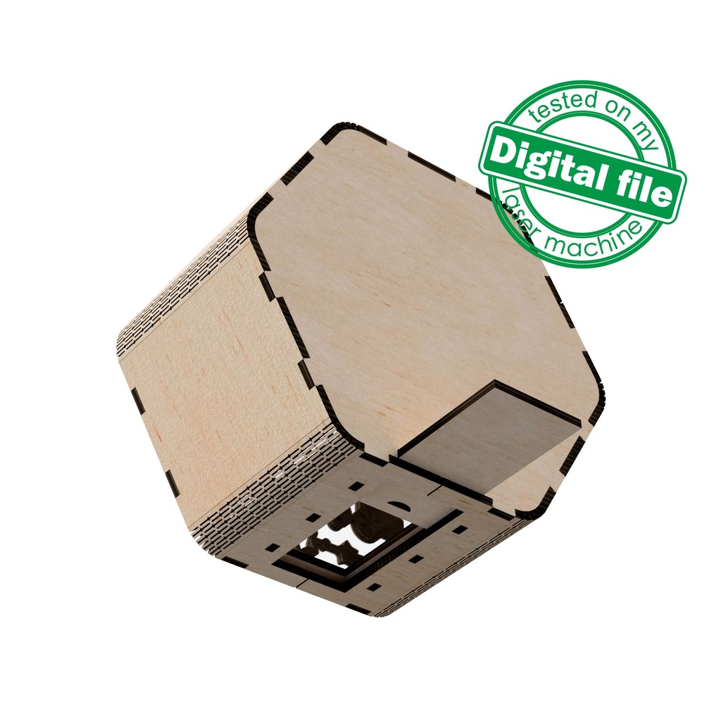 DIY Money, Engagement Box, Travel fund, 4 different sizes, Template DXF ...
