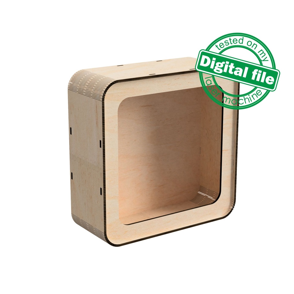 DIY Lightbox, Shadow Box, Two different sizes DXF, SVG files for laser ...