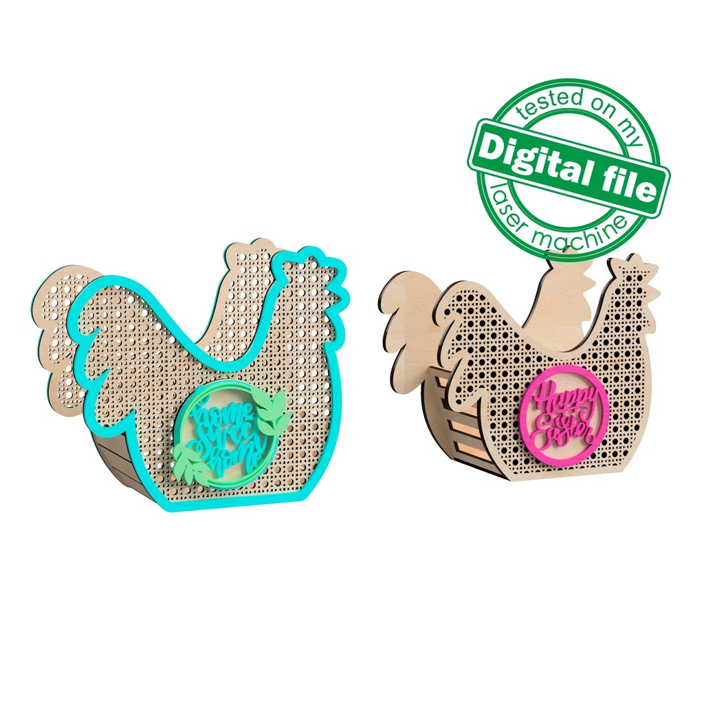 DXF, SVG files for laser Add On Rattan lace design with home sweet home ...