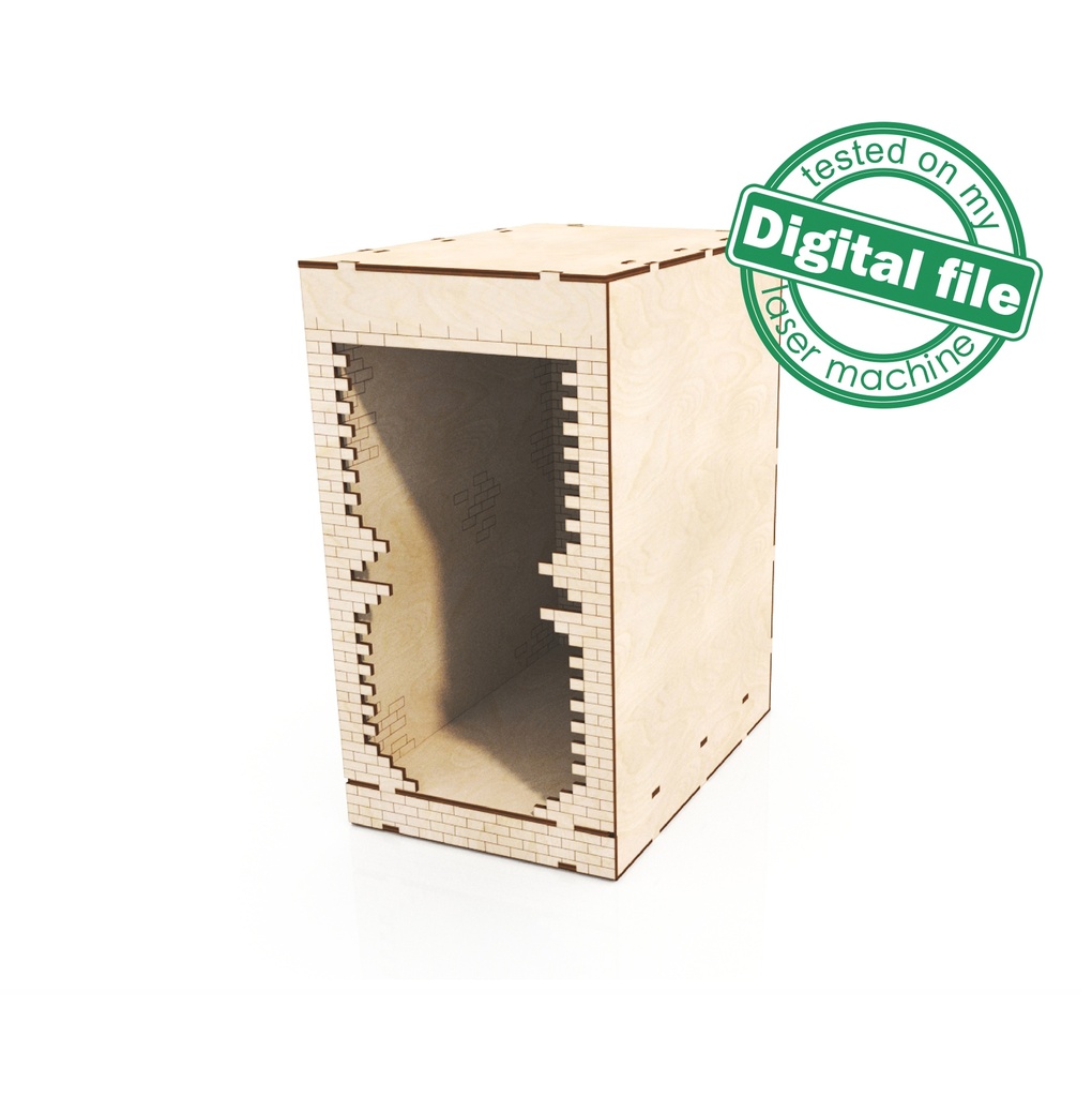 DXF, SVG files for laser Book Nook Template, DIY Book Nook, Vector ...