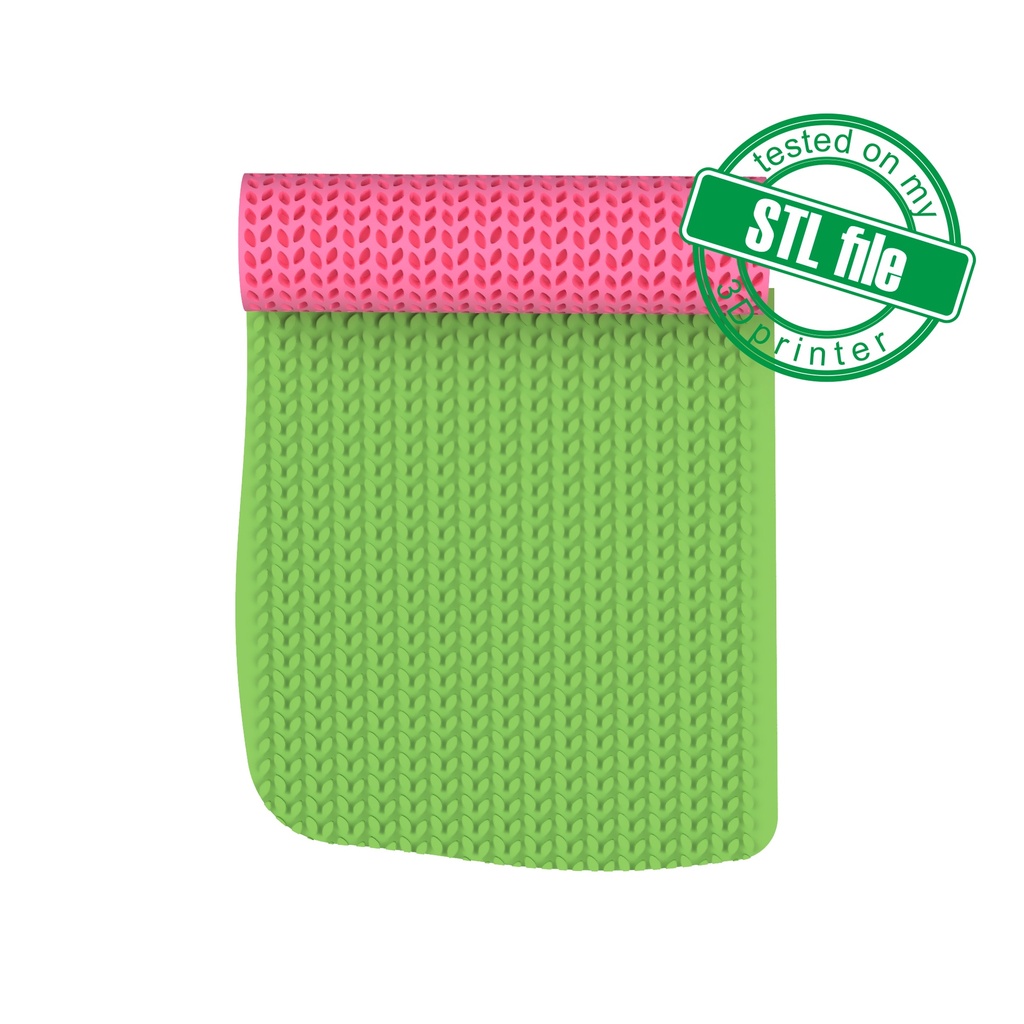 Knitting pattern, Christmas 2, Seamless Texture Roller, Digital STL ...